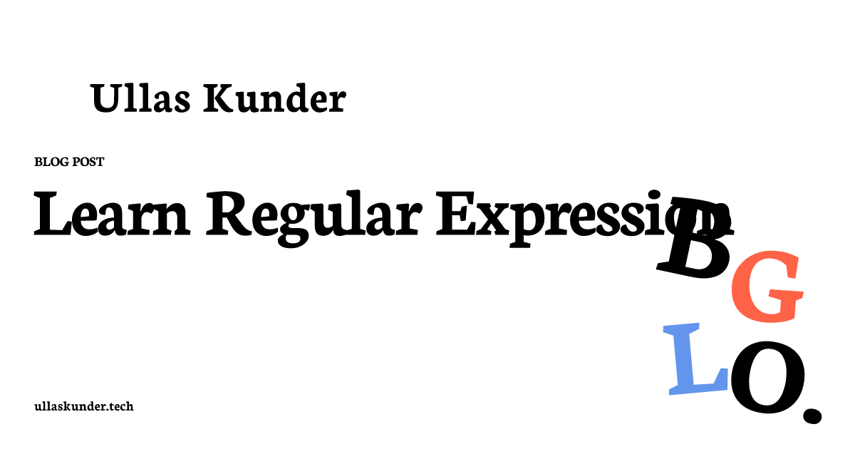 Learn Regular Expression